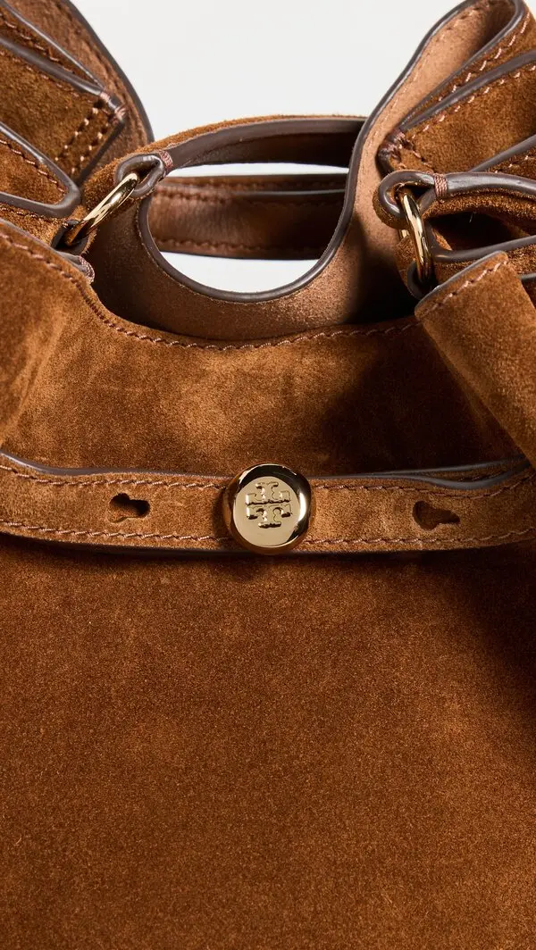 Tory Burch Romy Large Bucket Bag - Caramel