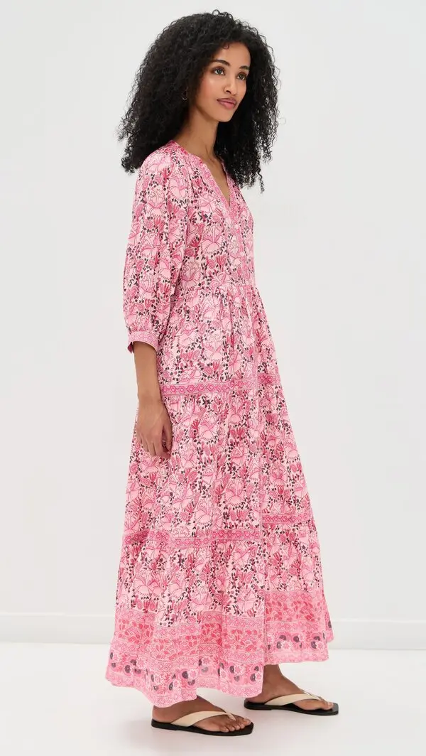 Bell Clara Maxi Dress - Pink Print