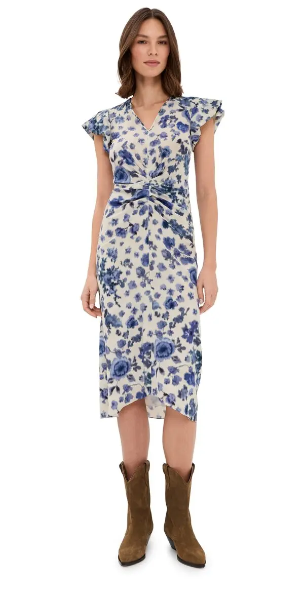 Isabel Marant Terenae Floral Midi Dress