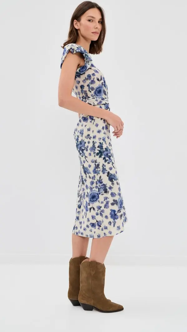 Isabel Marant Terenae Floral Midi Dress