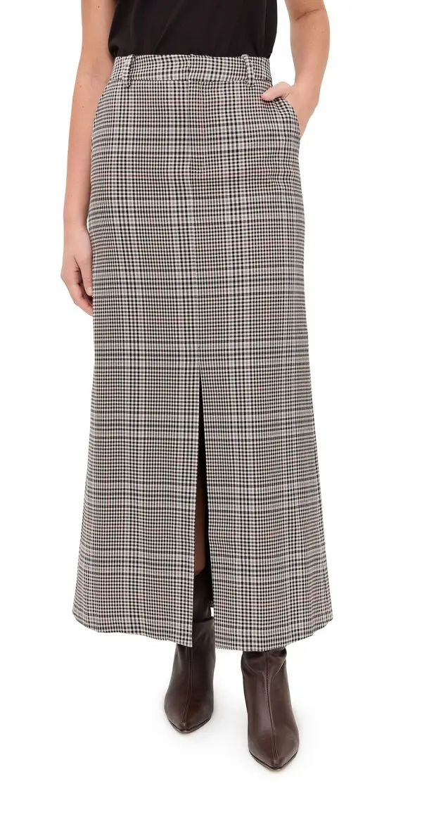 LE BOP Roxy Checked Skirt
