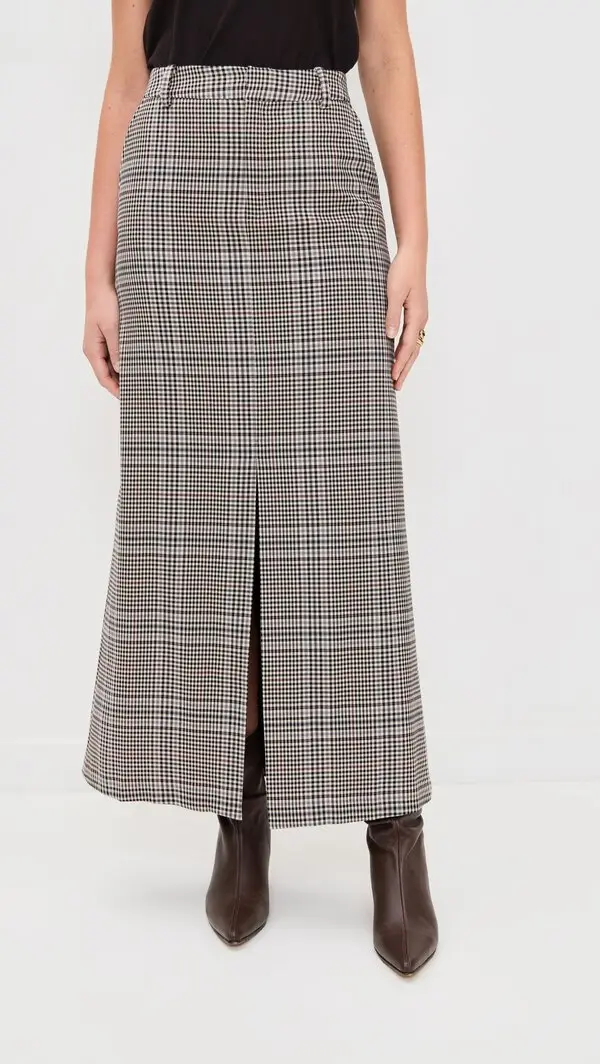 LE BOP Roxy Checked Skirt