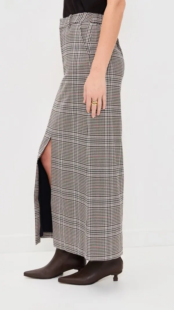 LE BOP Roxy Checked Skirt