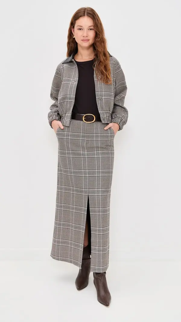 LE BOP Roxy Checked Skirt
