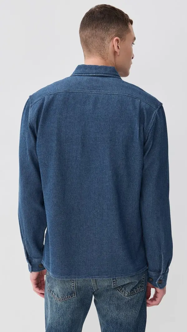 RHYTHM Textured Wale Long Sleeve Shirt