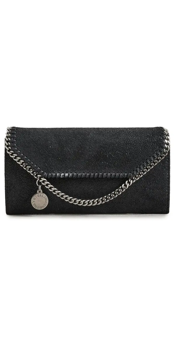 Stella McCartney Falabella Continental Wallet - Black