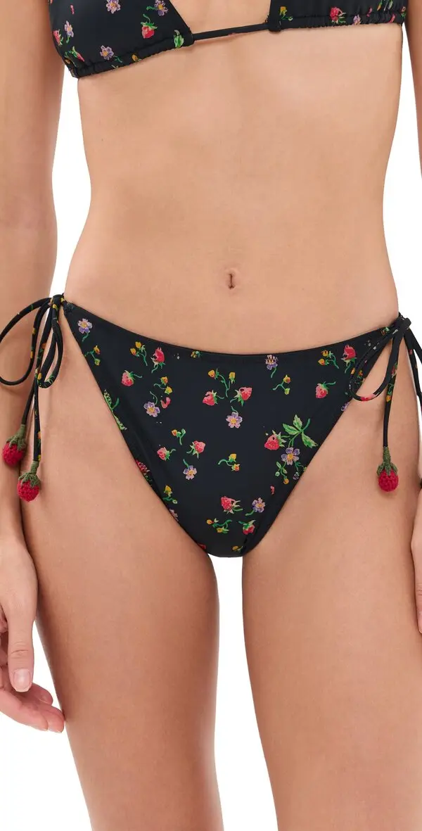 Sea Berry-print Bikini Bottom - Multi