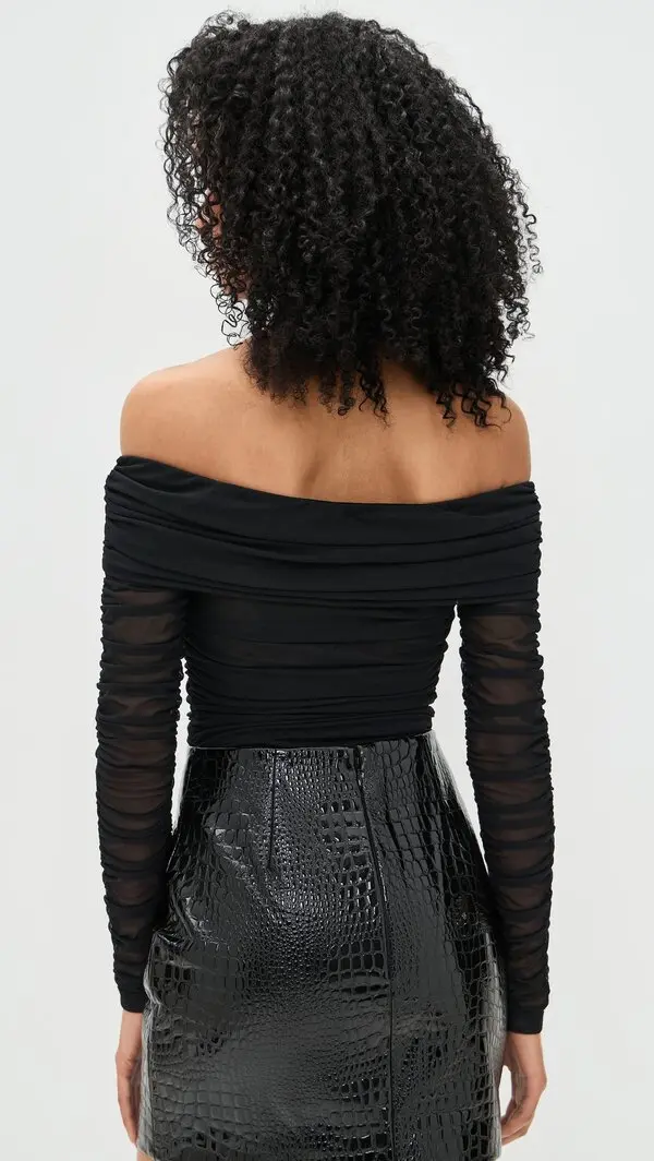 L'Agence Poppie Off-shoulder Bodysuit
