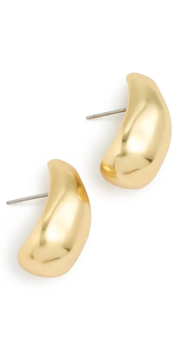 Madewell Droplet Stud Statement Earrings - Vintage Gold