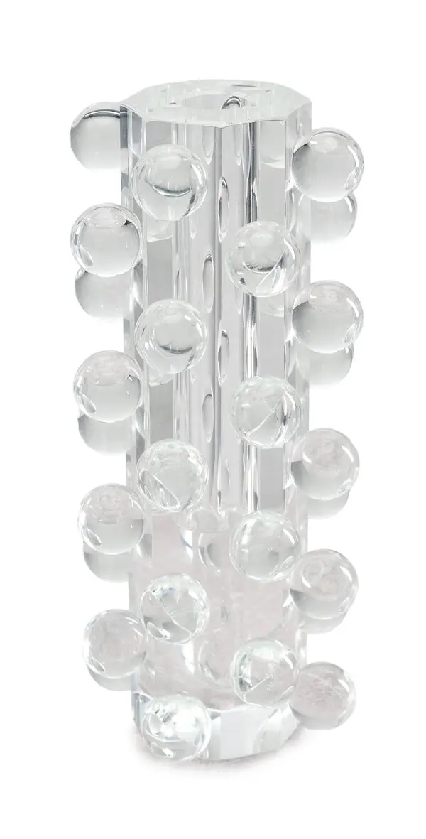 TIZO DESIGN Crystal Glass Bud Vase - Clear