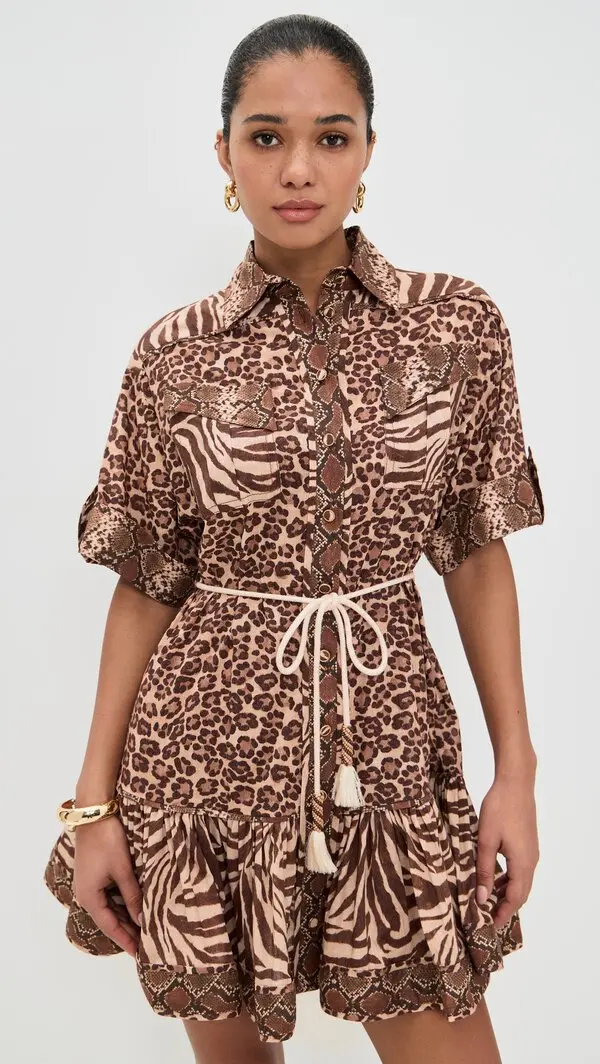 Zimmermann Wanderlust Lantern Mini Dress