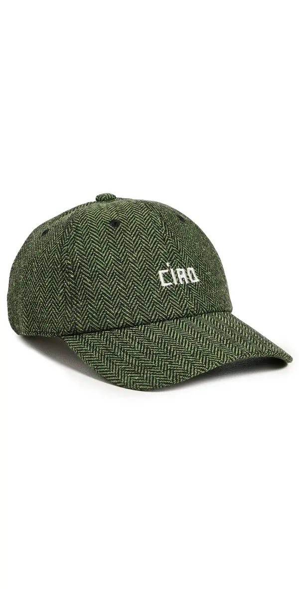 Clare V. Wool Baseball Cap - Green & Black