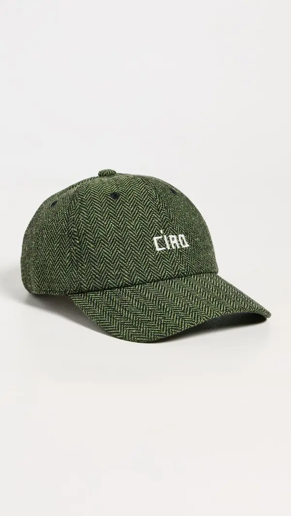Clare V. Wool Baseball Cap - Green & Black