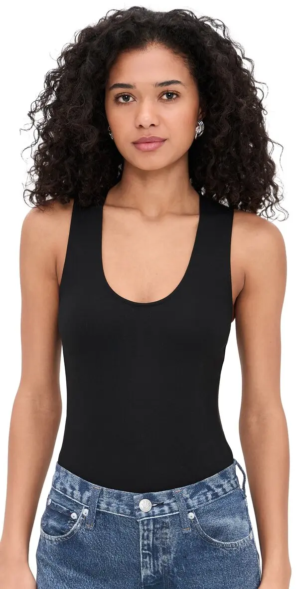 Rag & Bone Irina U Neck Thong Bodysuit