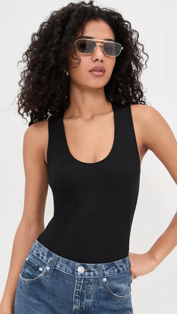 Rag & Bone Irina U Neck Thong Bodysuit