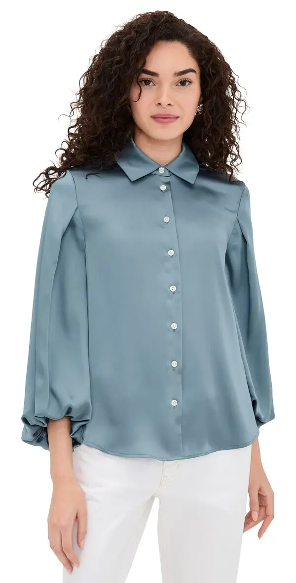 Tanya Taylor Marina Button-up Top