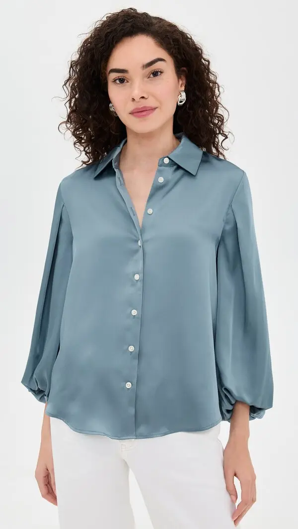 Tanya Taylor Marina Button-up Top