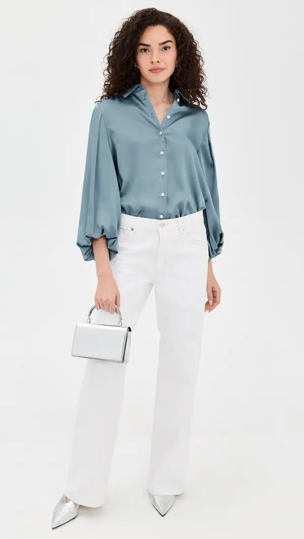 Tanya Taylor Marina Button-up Top