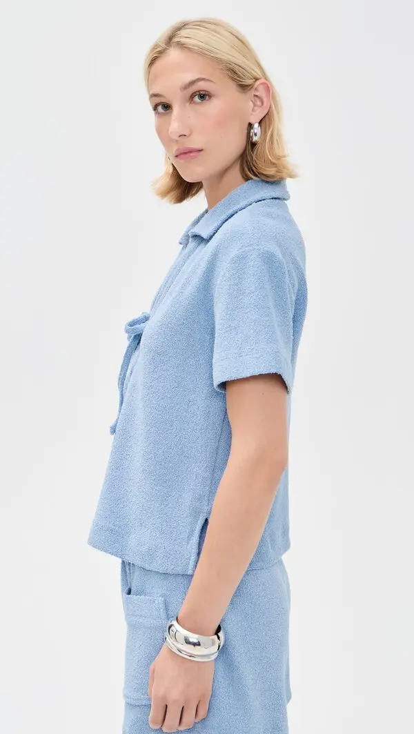 Tanya Taylor Darcy Top - Vista Blue