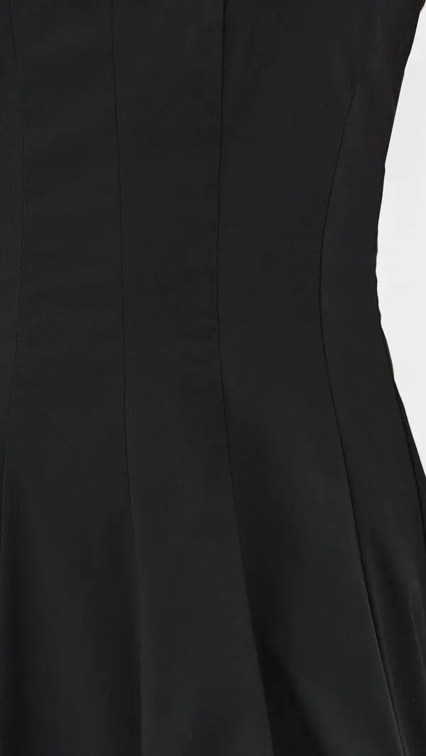 Staud Wells Midi Dress - Black