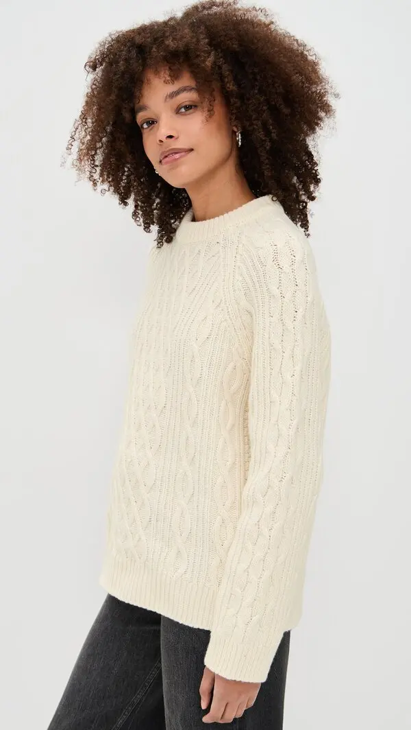 ANINE BING Louie Sweater - Ivory