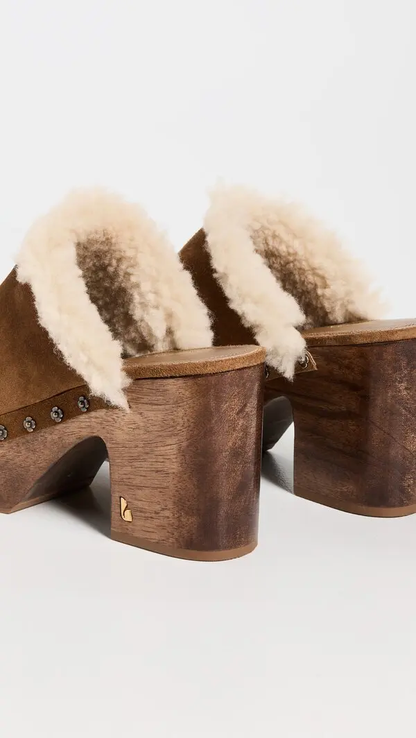 Larroude Miso Wooden Platform Clogs