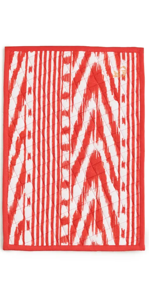 CONIGLIO PALM BEACH Placemat Set - Red Ikat