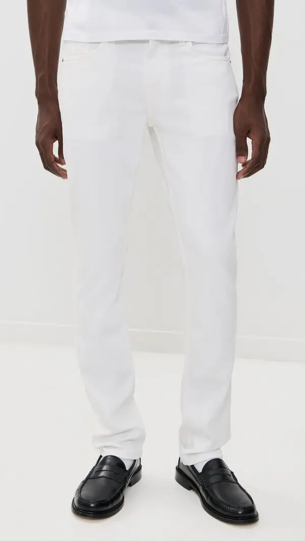 Paige Federal Transcend Slim Straight Jeans - Icecap