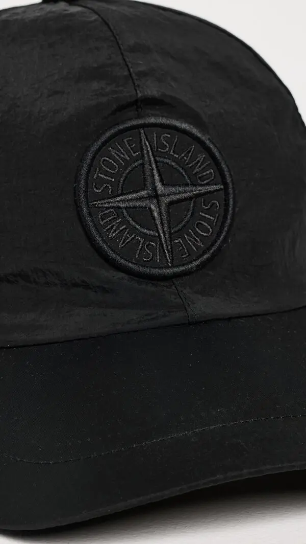 Stone Island Nylon Baseball Cap - Black