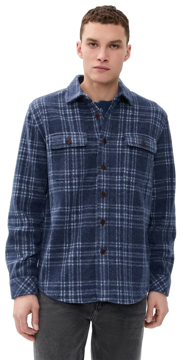 Rails Alder Plaid Stretch Flannel Shirt Jacket