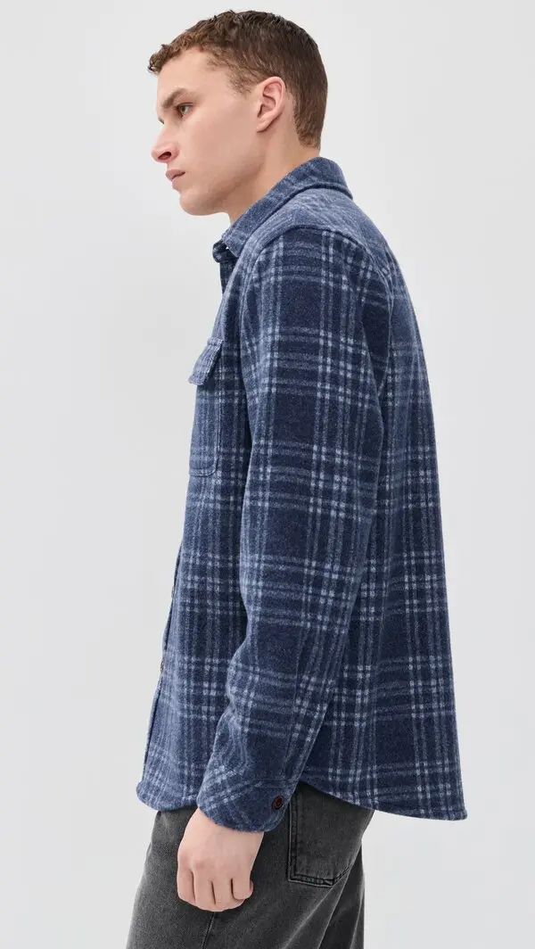 Rails Alder Plaid Stretch Flannel Shirt Jacket