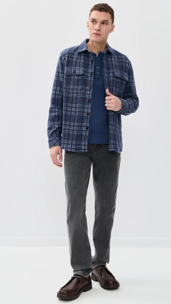 Rails Alder Plaid Stretch Flannel Shirt Jacket