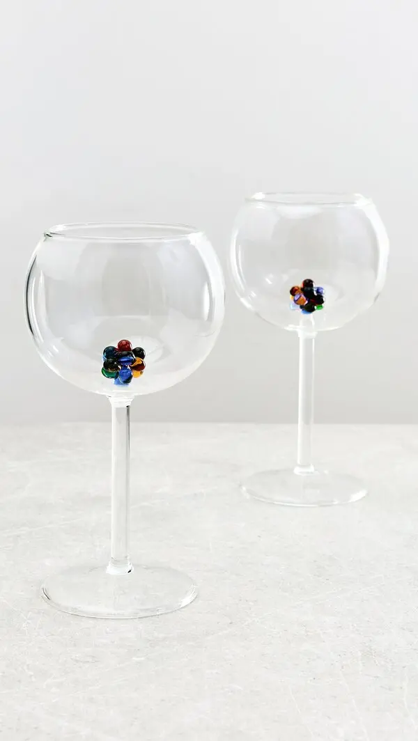 FAZEEK Bloom Wine Glasses Set Of 2