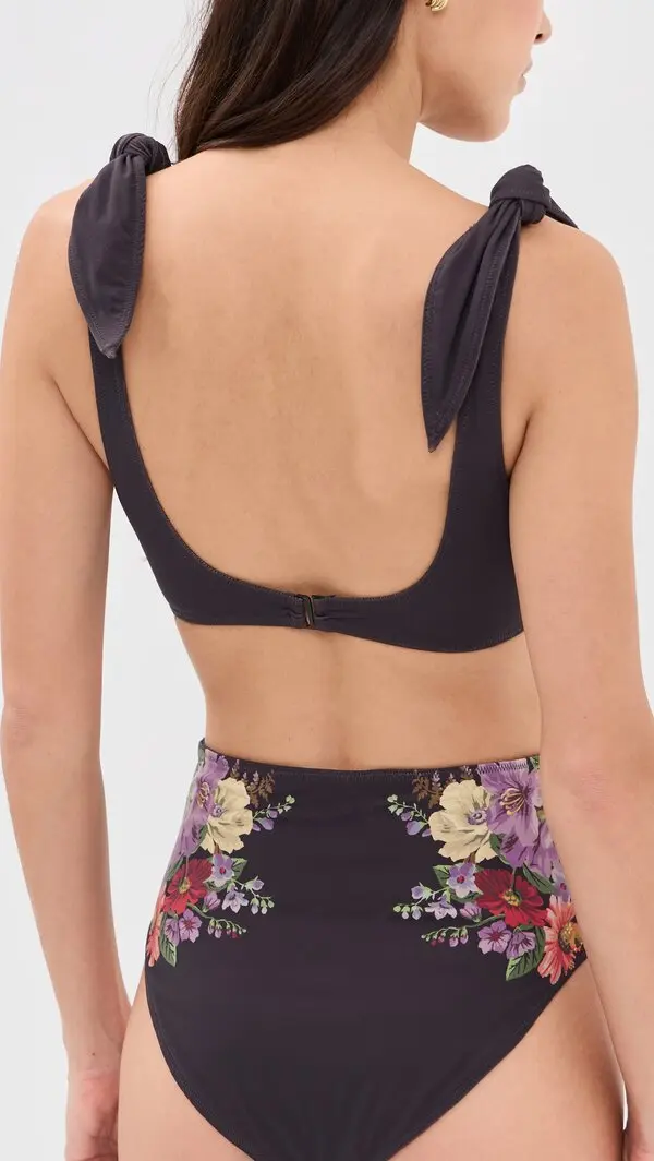 Sea Viktoria Print Tie Strap Bikini Top