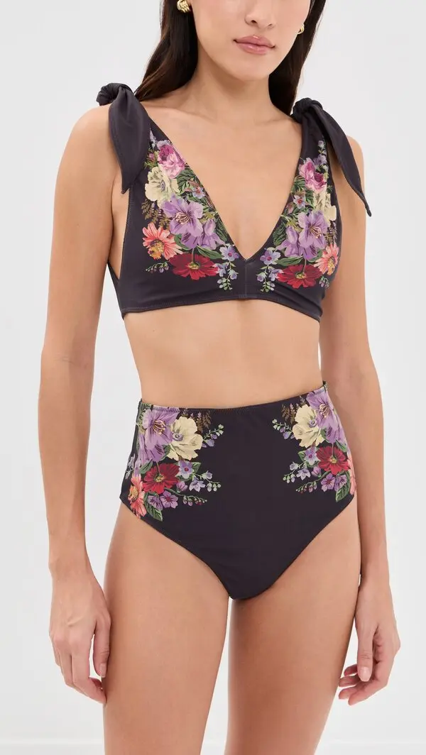 Sea Viktoria Print Tie Strap Bikini Top