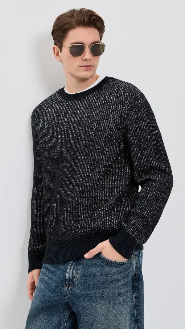 Rag & Bone Simon Marl Crew - Nvymt
