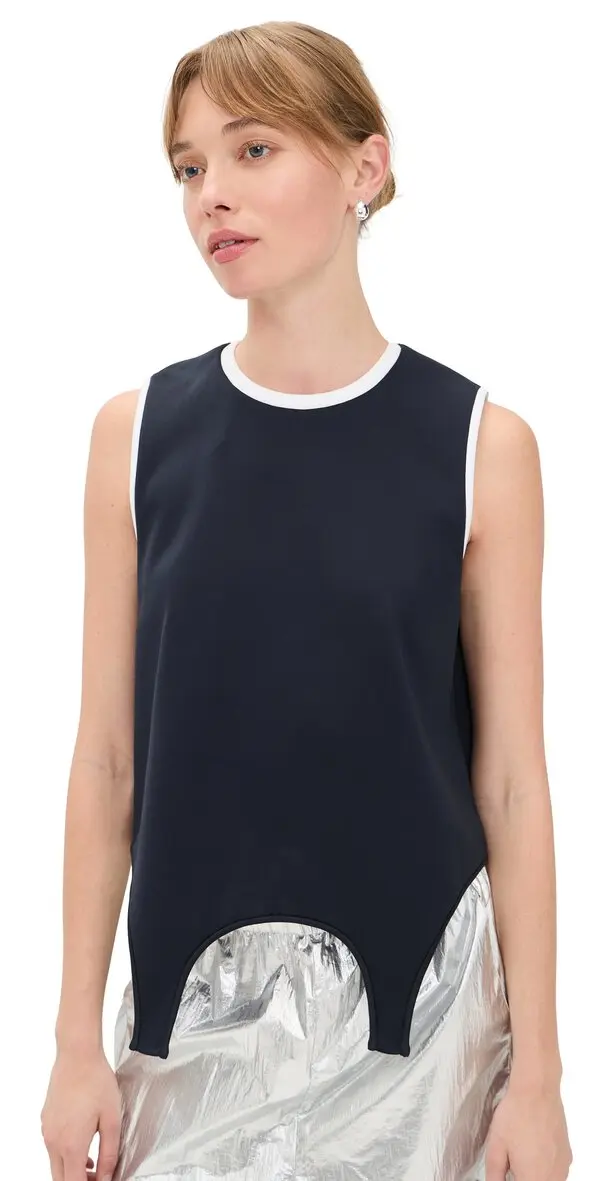 Tibi Active Knit Flip Tank