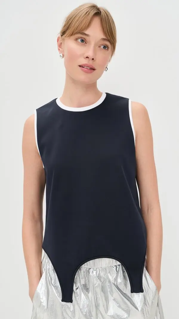 Tibi Active Knit Flip Tank