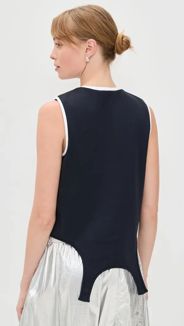 Tibi Active Knit Flip Tank