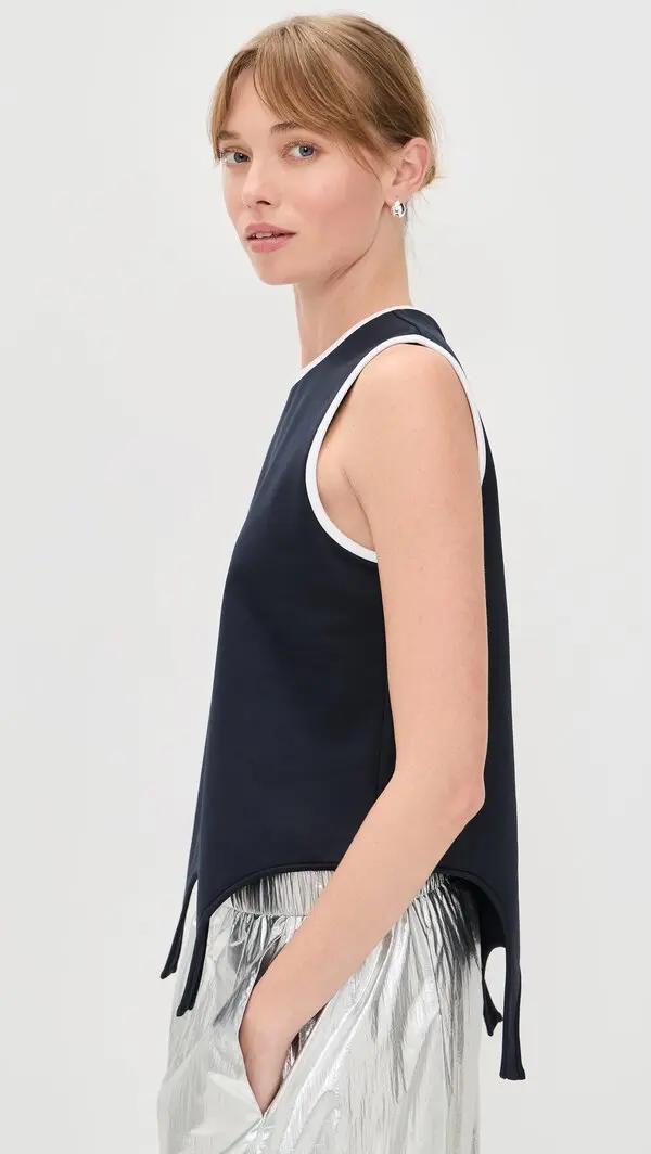 Tibi Active Knit Flip Tank