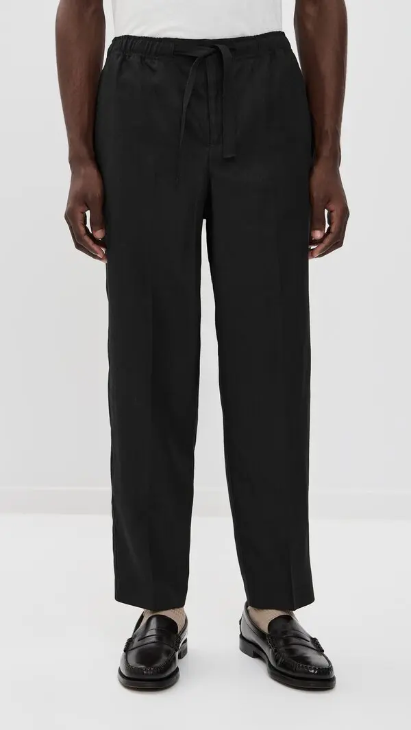 Orlebar Brown Alex Linen Pants - Black