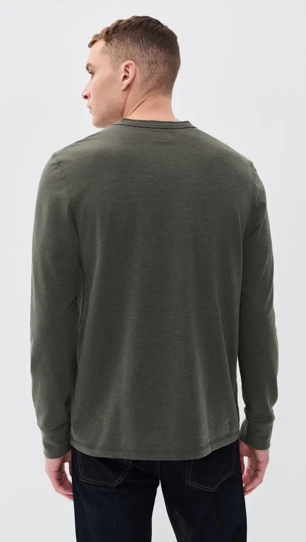 Faherty Brand Long Sleeve Waffle Henley