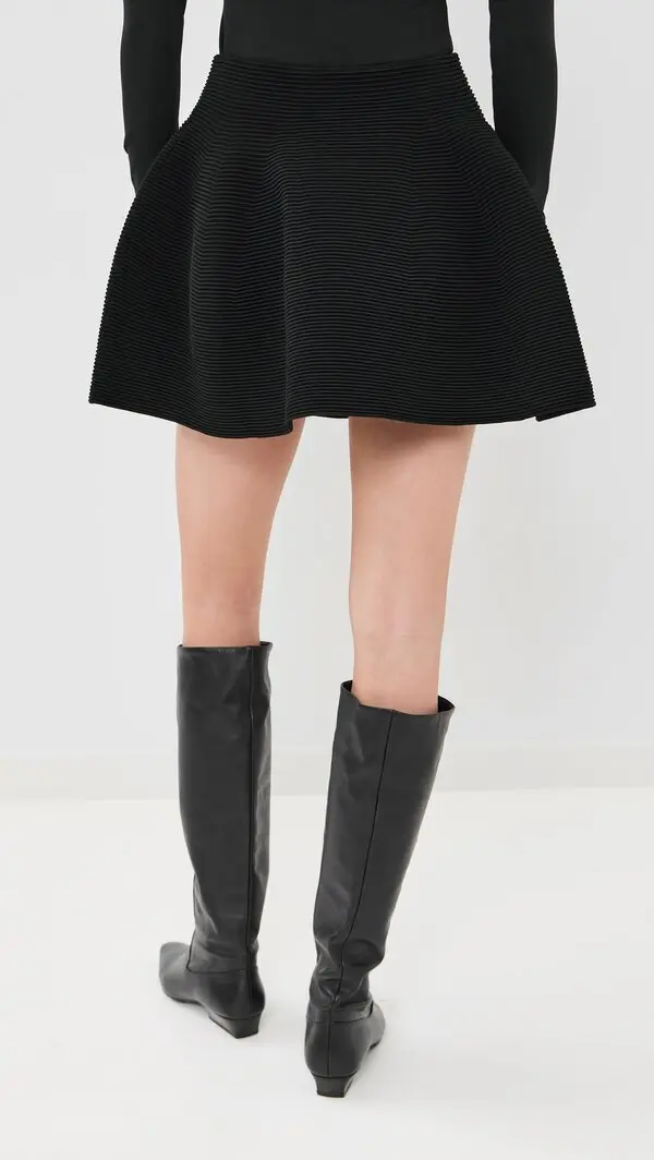 Simkhai Ribbed Mini Skirt