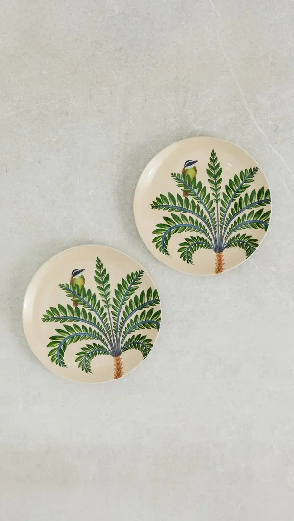 Farm Rio Floral Dessert Plates Set Of 2
