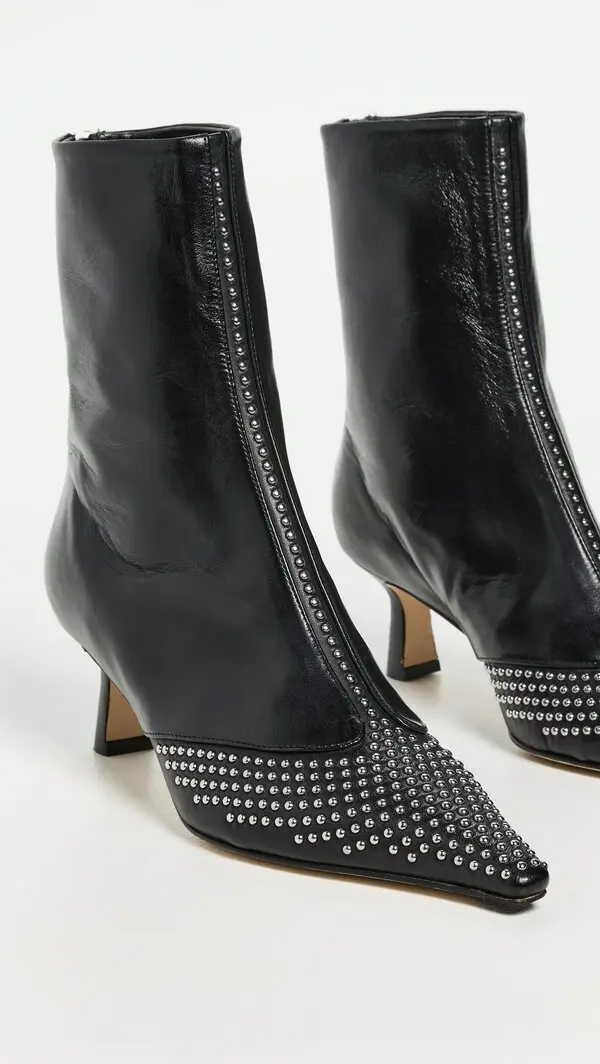 AeydĒ Sila Mini Studs Nappa Leather Booties