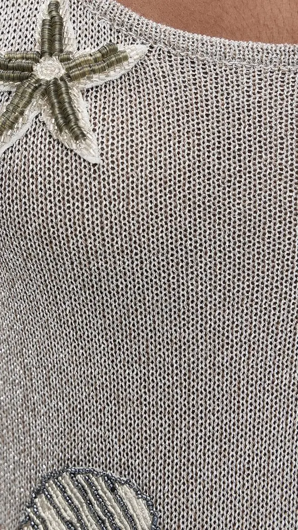 LESLIE AMON Roselle Embellished Midi Dress