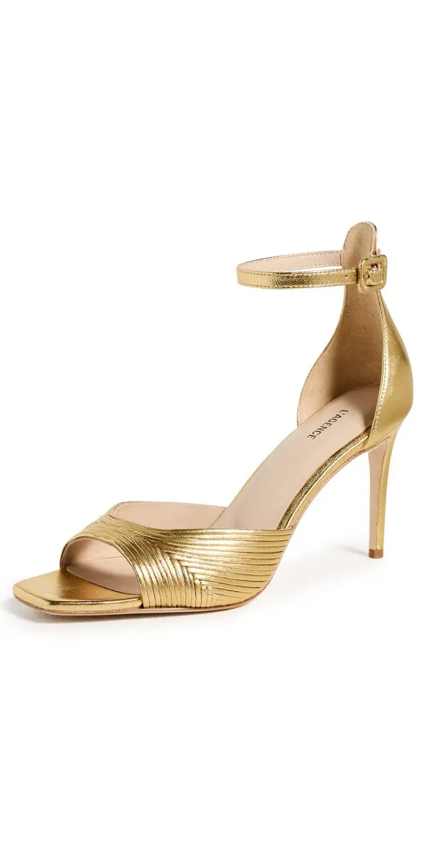 L'Agence Cici Sandals - Gold Leather