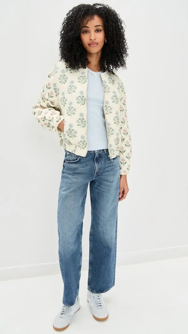 Blanknyc Floral Quilted Jacket