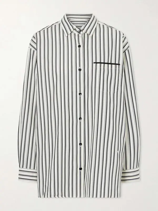 Maria Mcmanus Striped Organic Cotton-sateen Shirt
