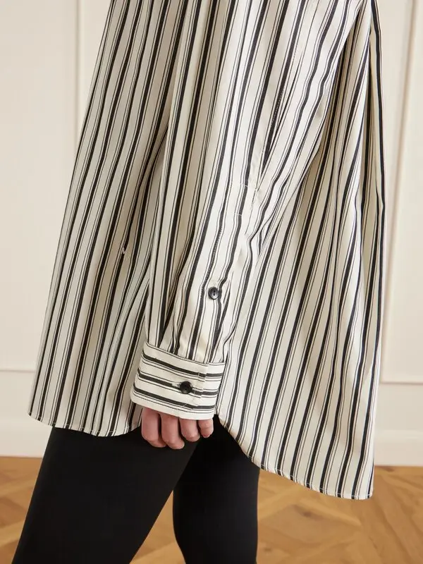 Maria Mcmanus Striped Organic Cotton-sateen Shirt